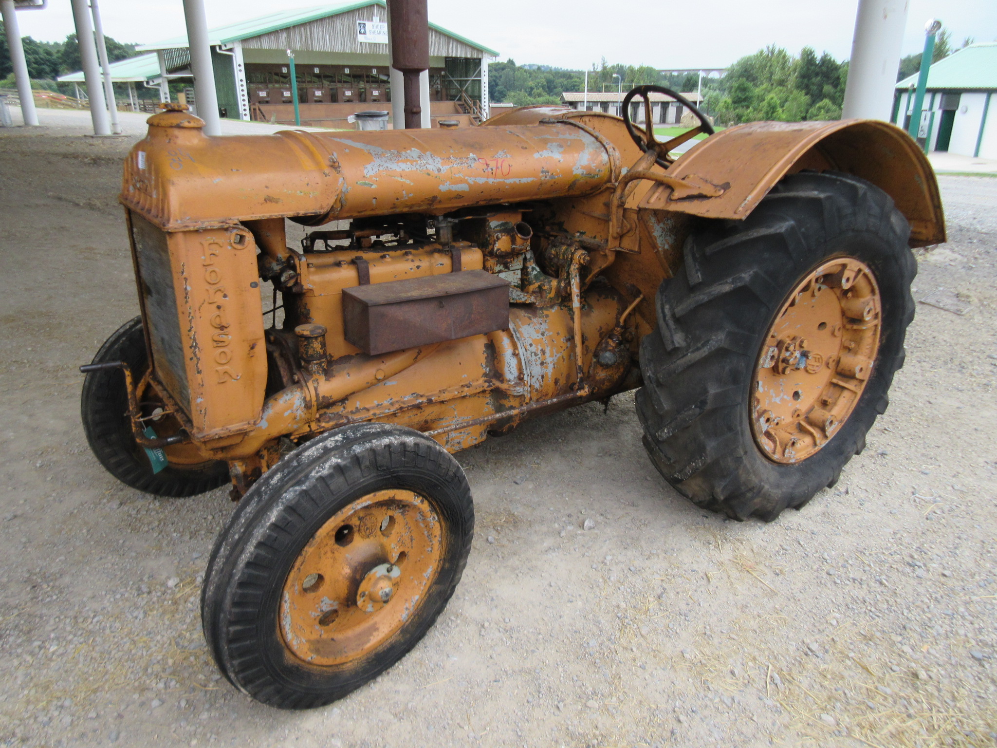 FORDSON Standard N (orange) 4cylinder petrol/paraffin TRACTOR Reg. No ...
