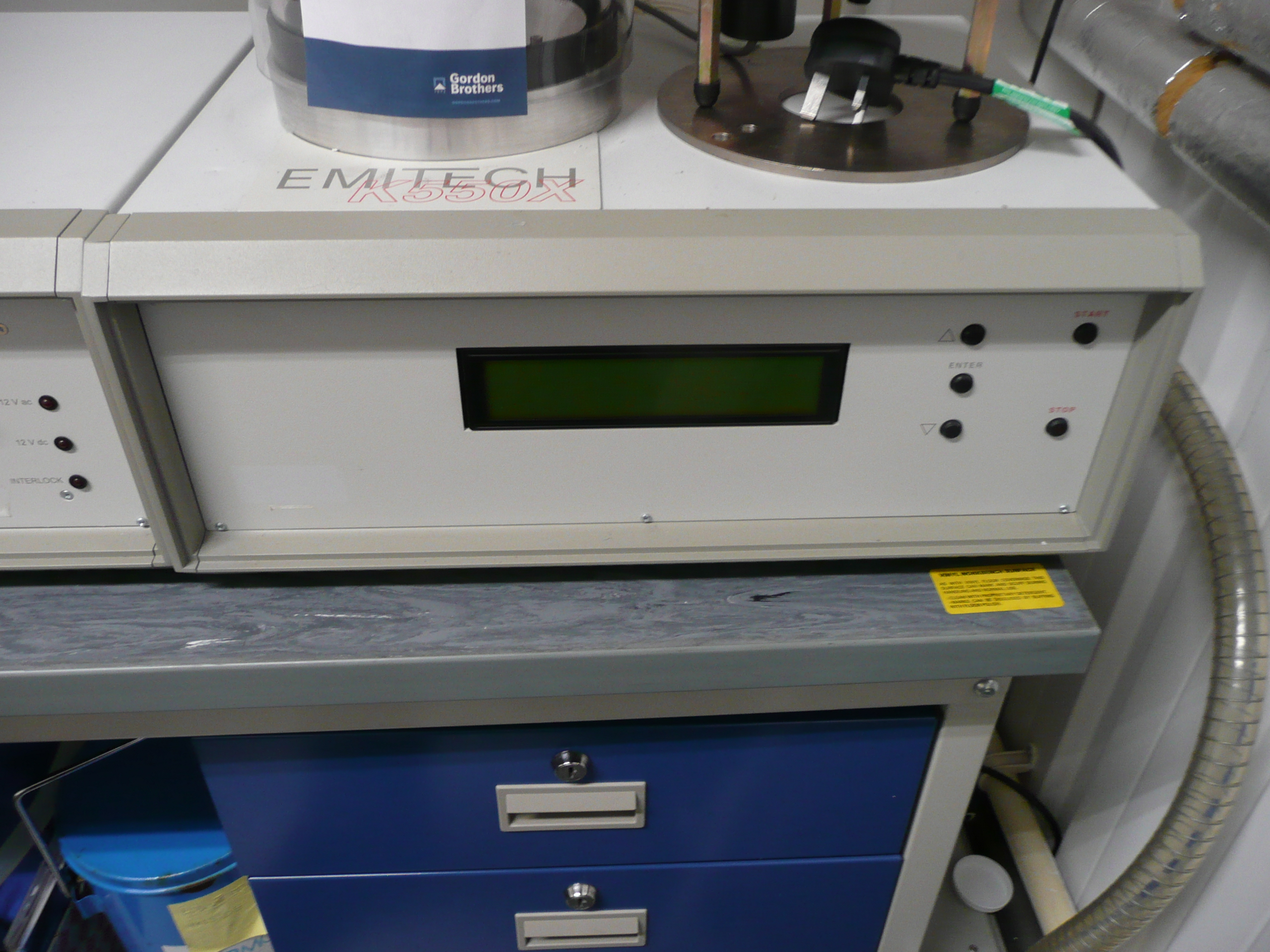 Emitech, K550X sputter coater with Edwards, RY3 vacuum pump including ...