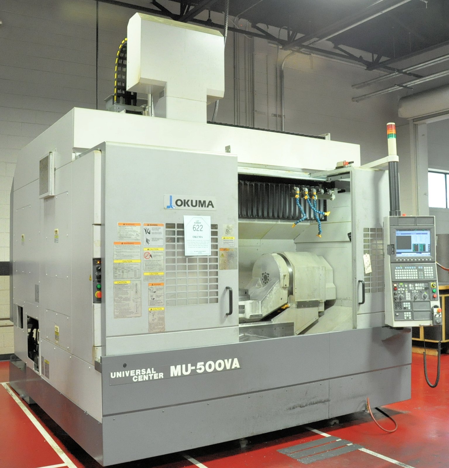 OKUMA MODEL MU-500VA, UNIVERSAL CNC 5-AXIS VERTICAL TRUNION MACHINING ...
