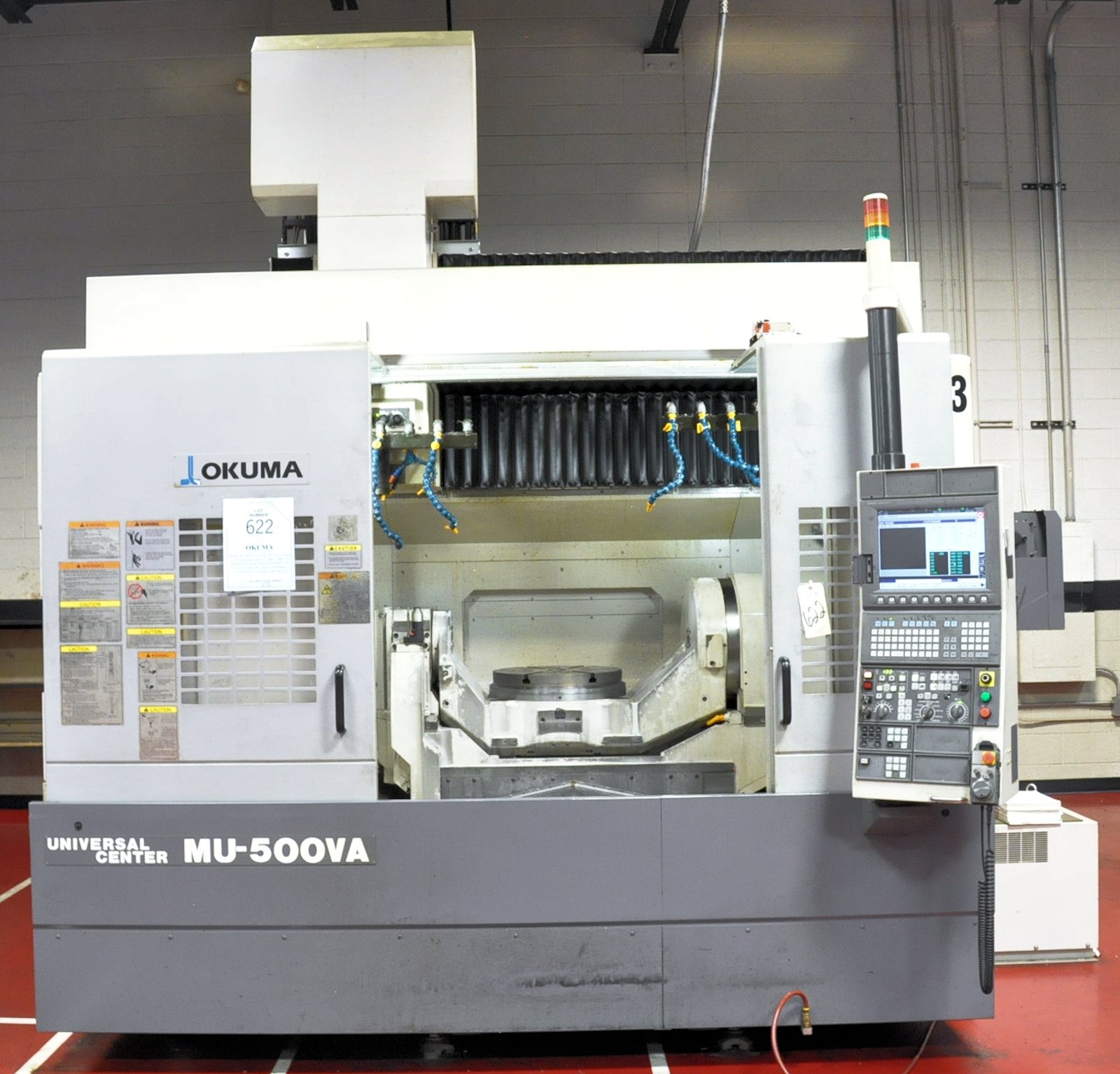 OKUMA MODEL MU-500VA, UNIVERSAL CNC 5-AXIS VERTICAL TRUNION MACHINING ...