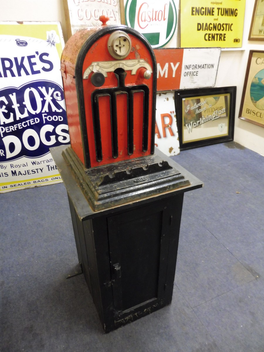 A rare 'Sykes' single line railway token machine by Tiger & Co. Ltd ...