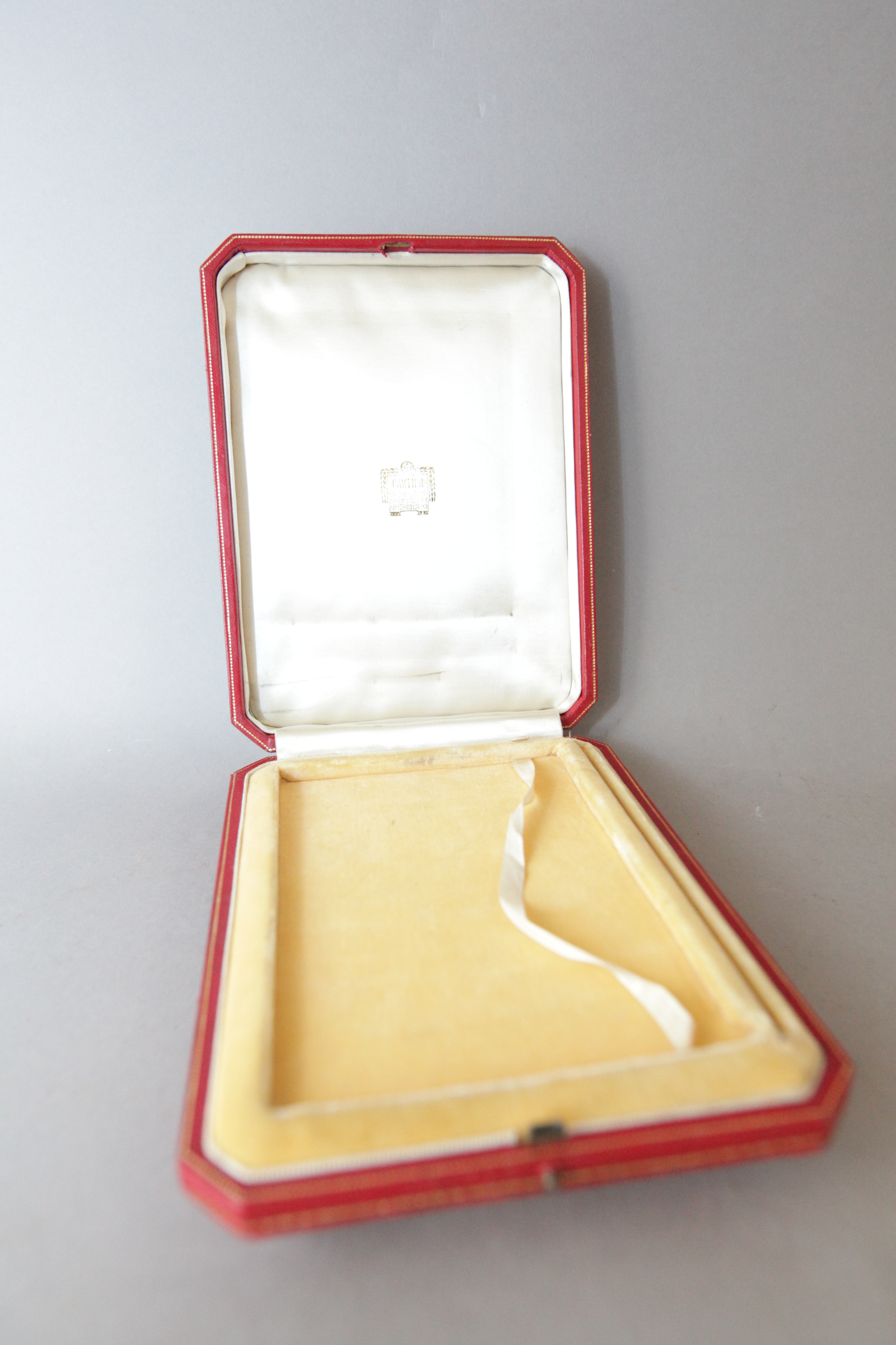 Cartier Antique Red Leather Box