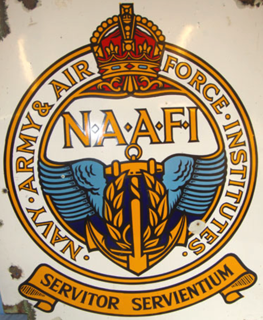 Original Large WW2 British Navy Army & Air Force (NAAFI) Kings Crown ...