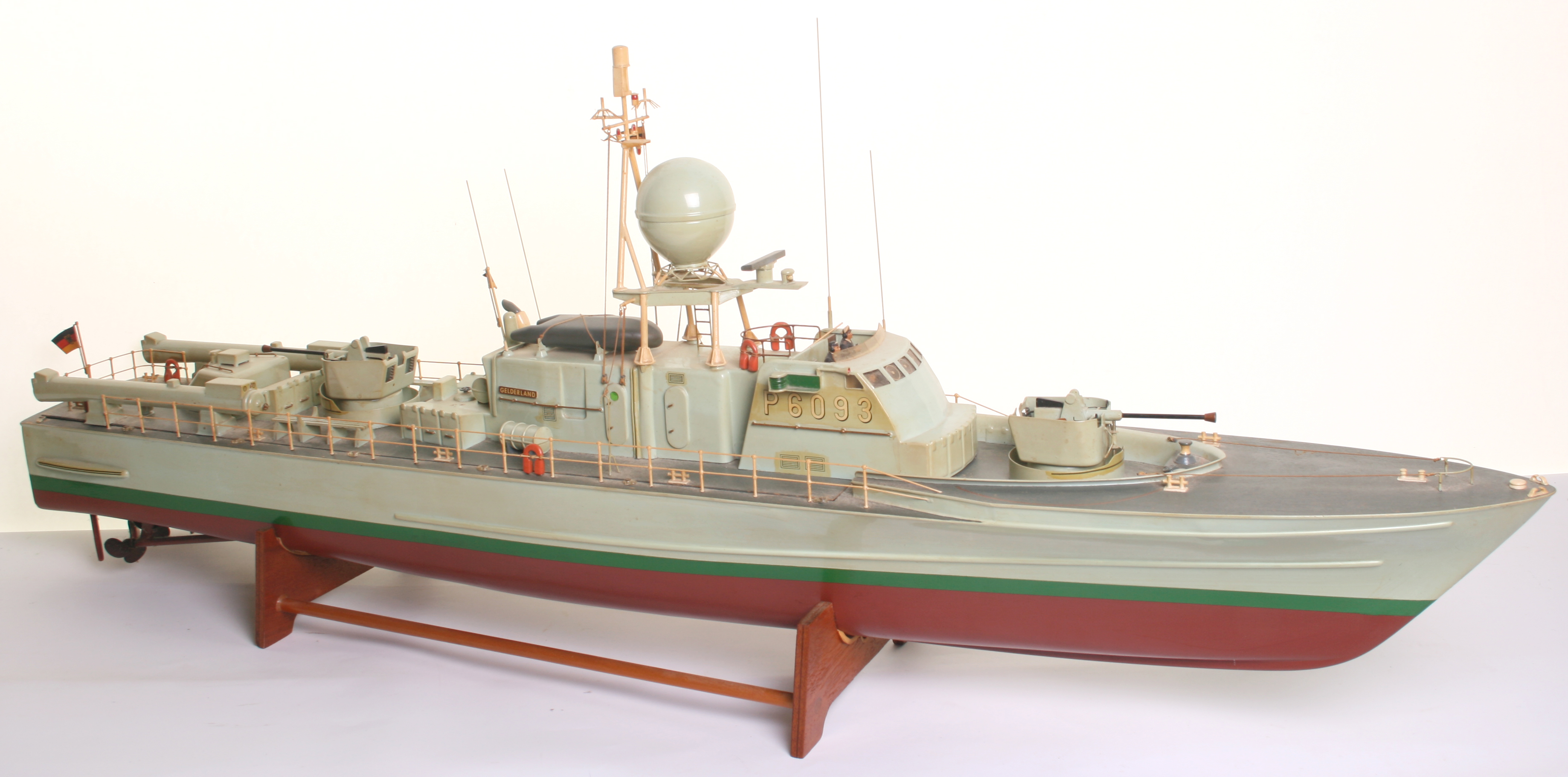 A kit built (Graupner models of Germany) 1/40 scale motorised wooden ...