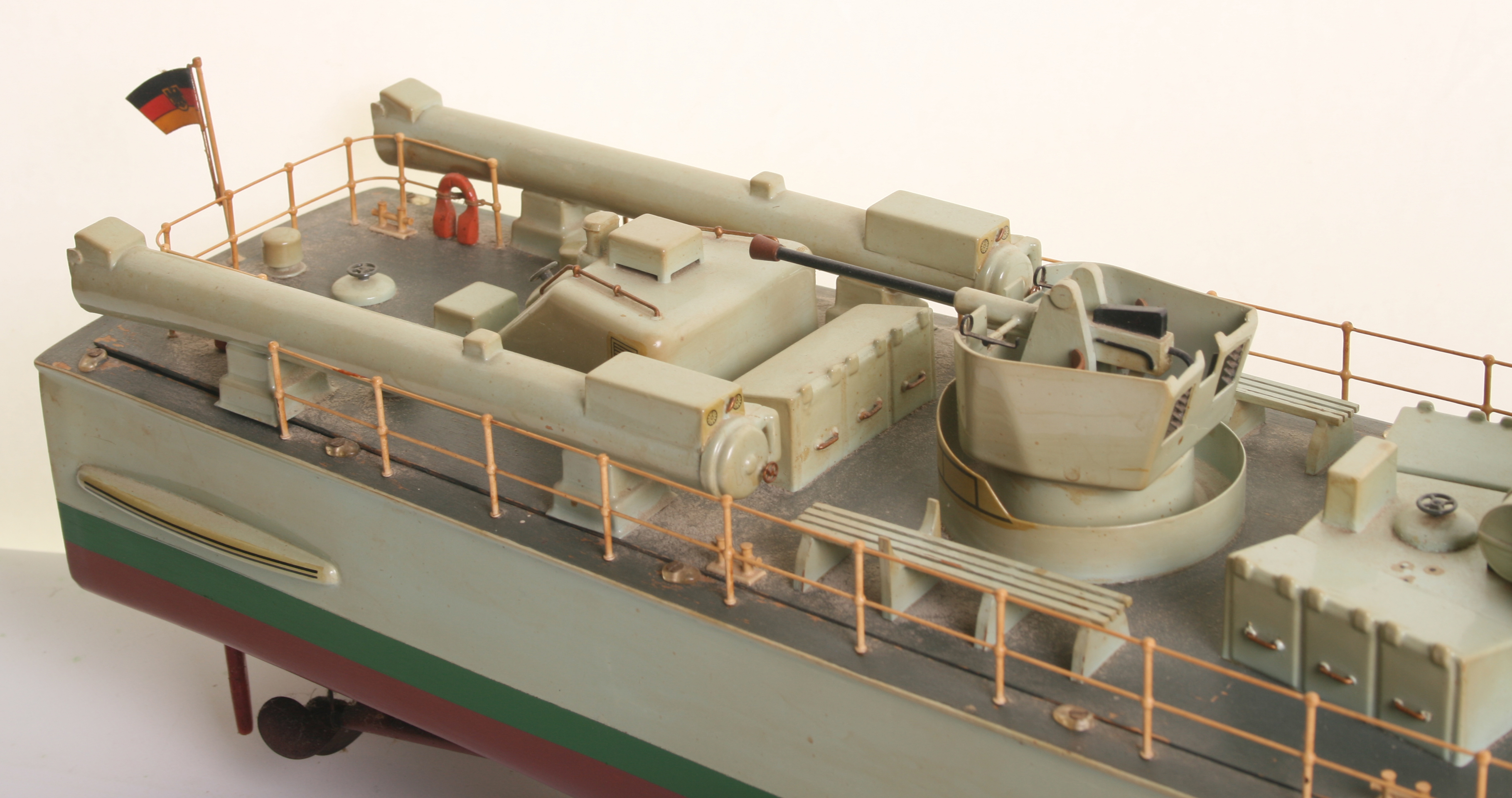 A kit built (Graupner models of Germany) 1/40 scale motorised wooden ...