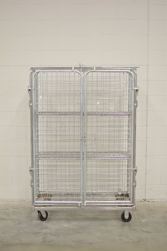 4' Portable Stainless Steel Storage Cage, (1) 4' Portable Stainless ...