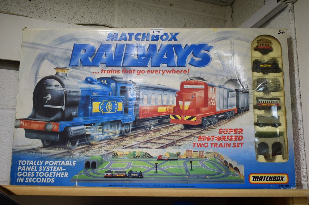 Matchbox Railways TN100 Motorised Two Train set, boxed