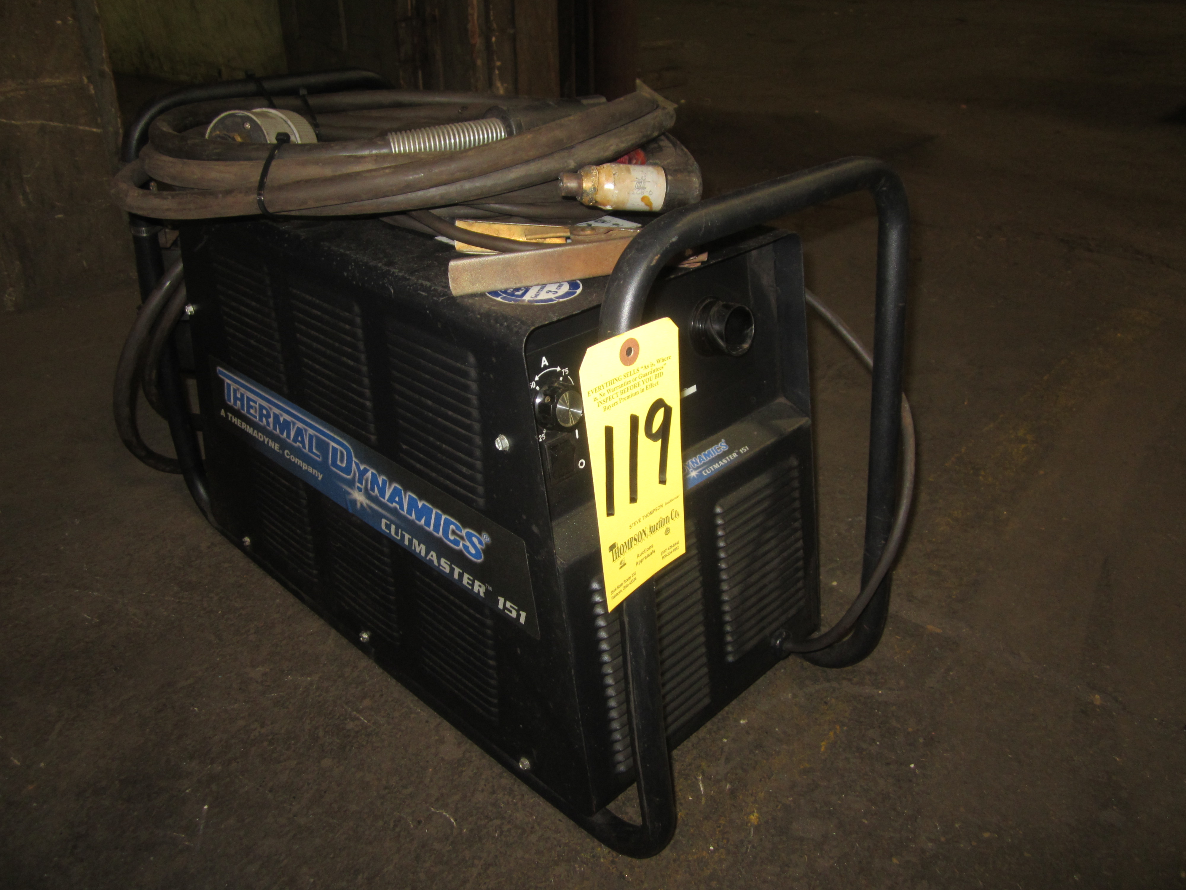 Thermal Dynamics Model Cutmaster 151 Plasma Cutter, s/n 04556701