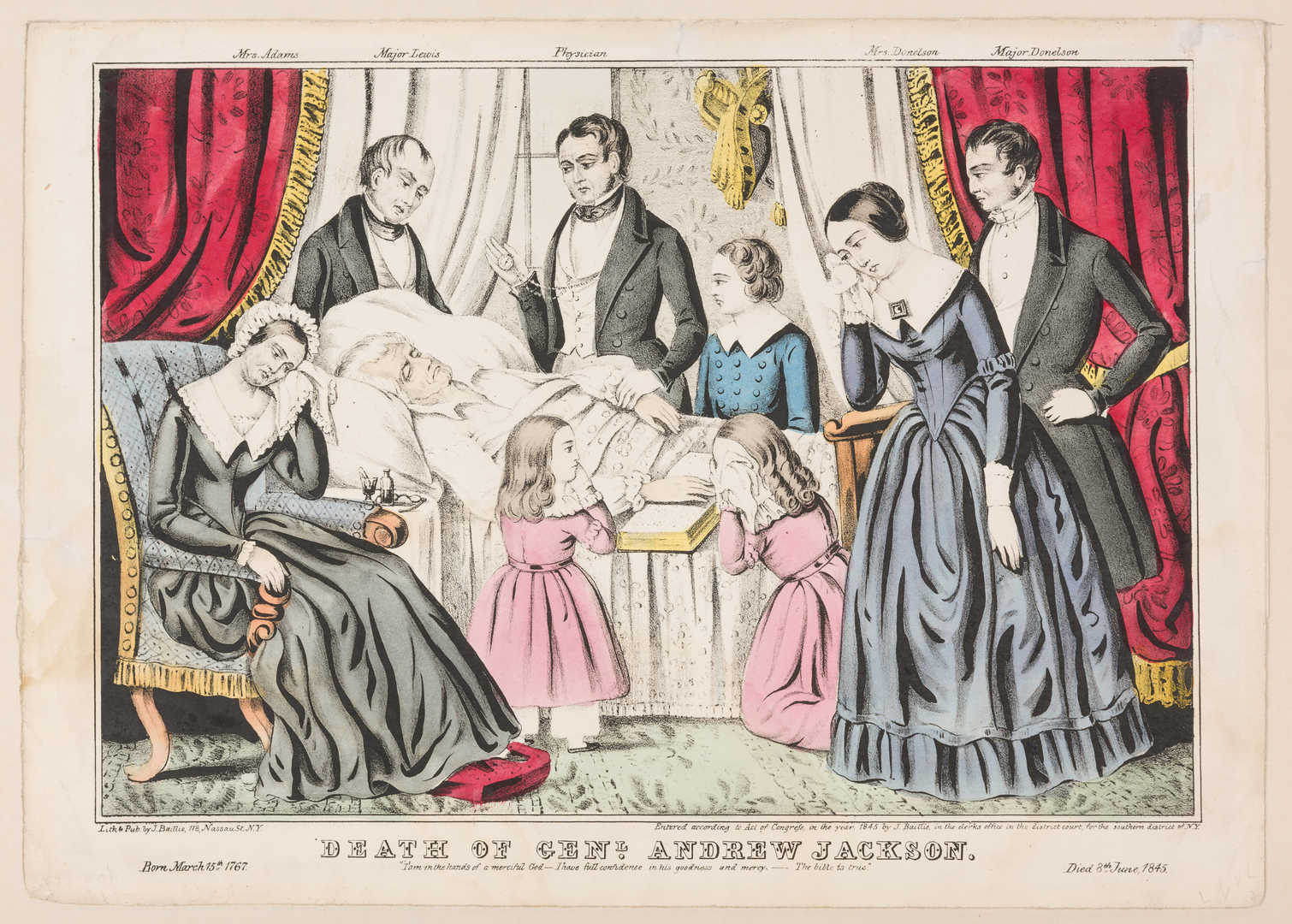 Andrew Jackson death prints, 3 items. 1st item: President Andrew ...