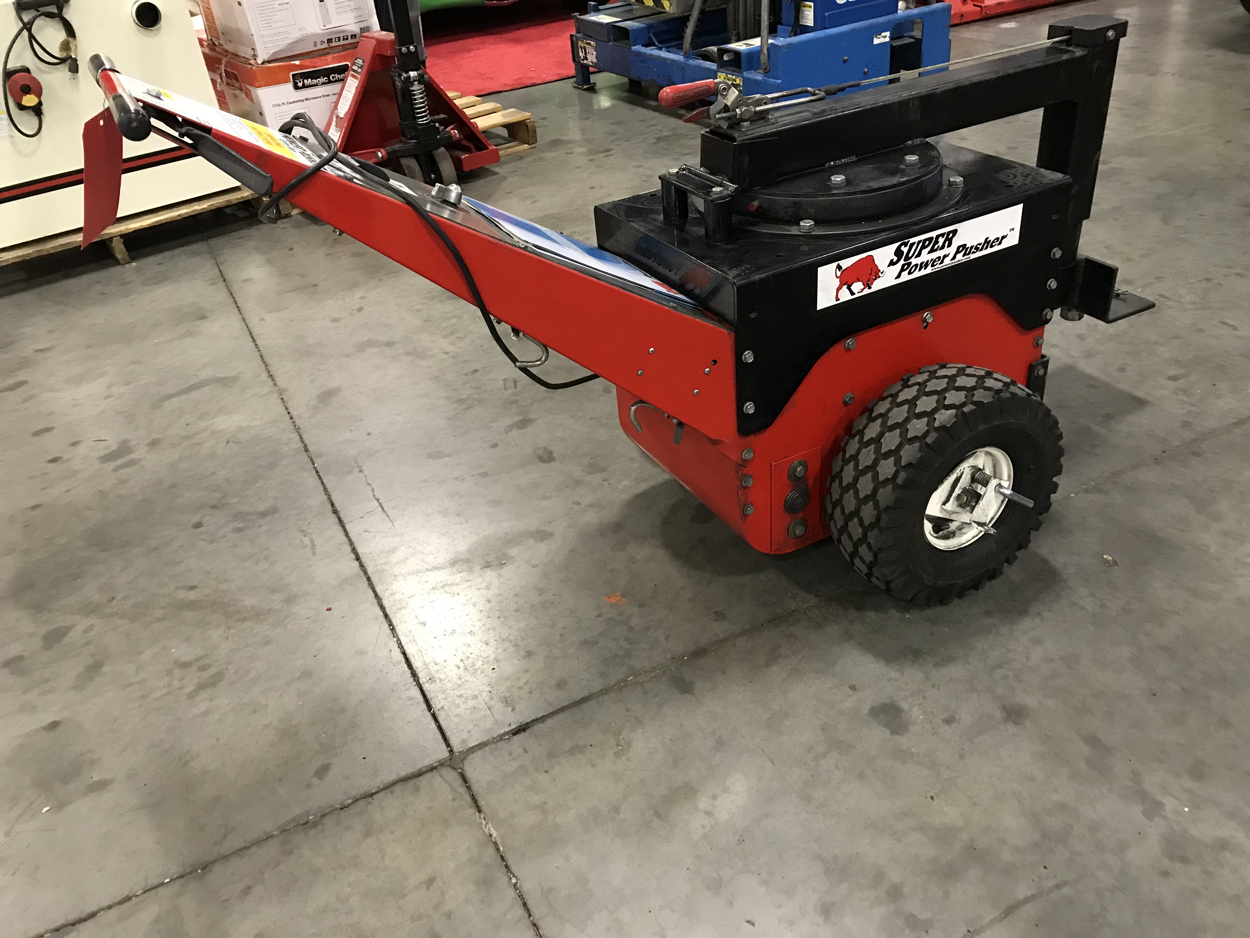SUPER POWER PUSHER, BUILT IN BATTERY POWER, PUSHES/TOWS APPROX. 396,000 LBS