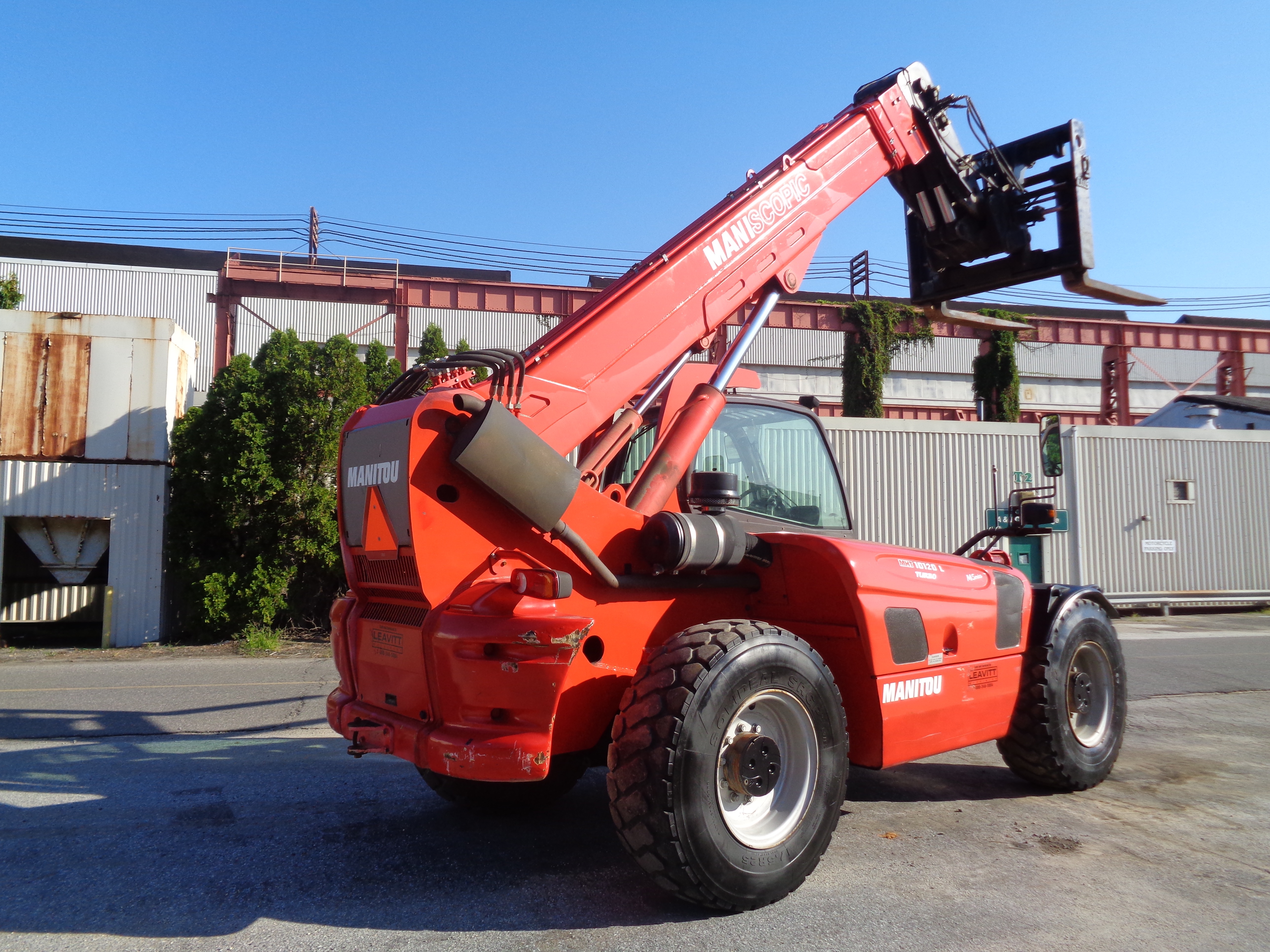 Make: Manitou Model: MHT 10120L SN: 753250 Side Shift Fork Positioners Fork
