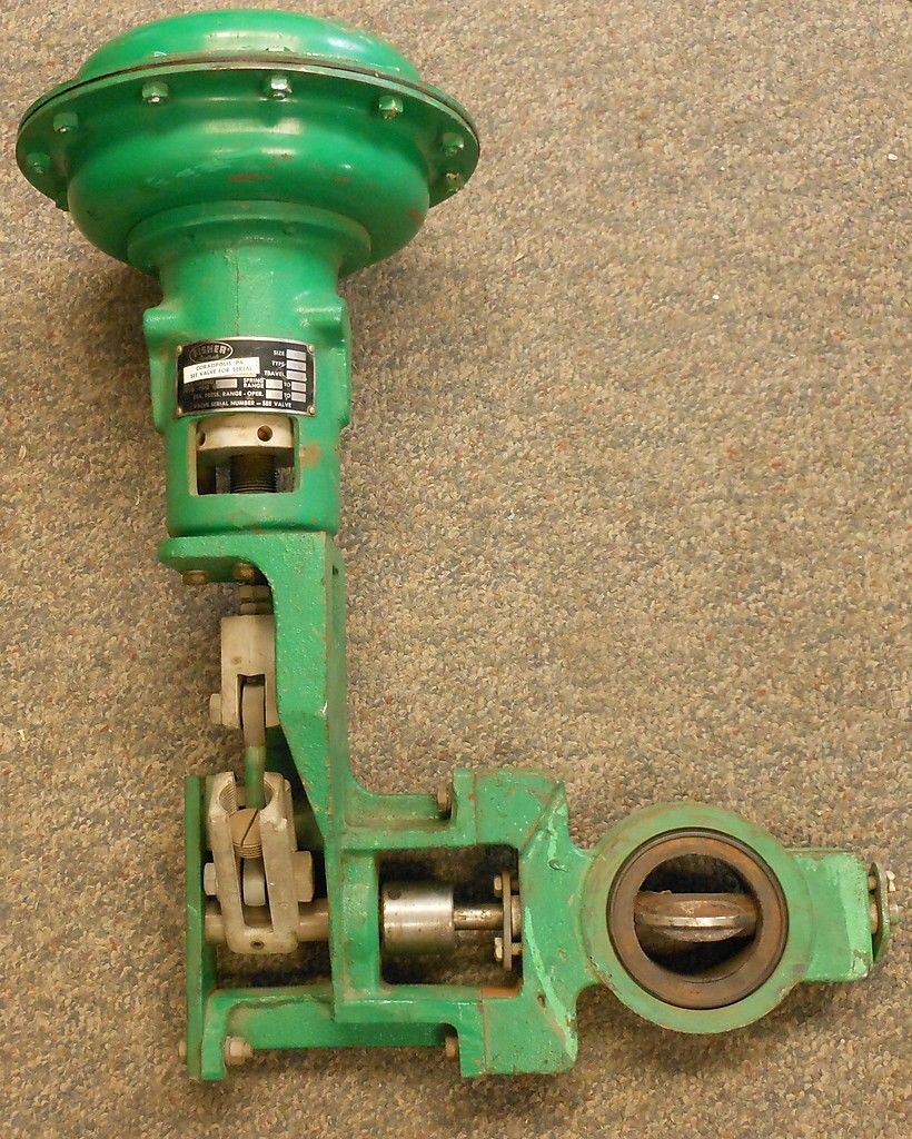 Fisher Type 656 Diaphragm Actuator With Type 9500 Butterfly Control ...