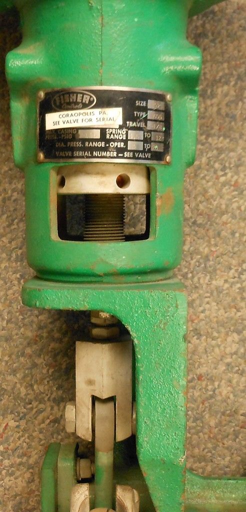 Fisher Type 656 Diaphragm Actuator With Type 9500 Butterfly Control ...