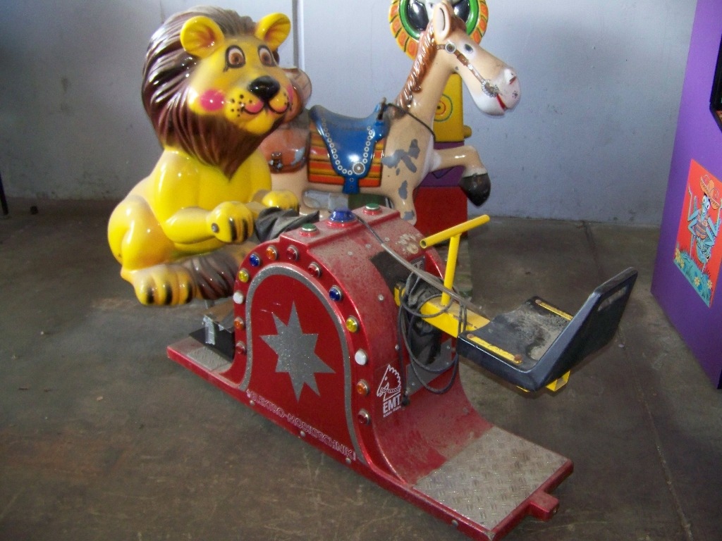 UP & DOWN LION SEE SAW KIDDIE RIDE COIN OP Item is in used condition ...