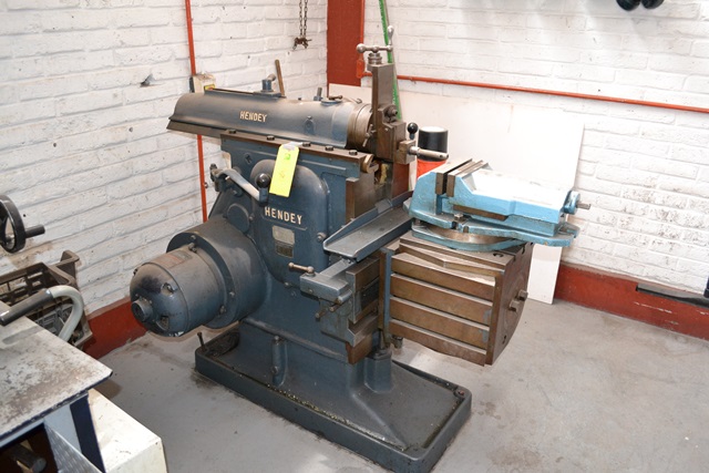 Hendey 12" crank shaper, with 6" vice. / Cepillo Hendey 12 " shaper ...