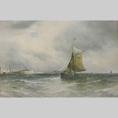 Harold Webb, seascape, watercolour, 30 x 45cm