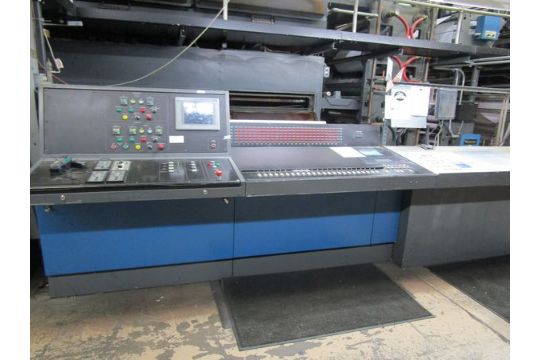 1985 Harris Model M1000-A2, 6-Color Double Web Offset Printing Press, s ...