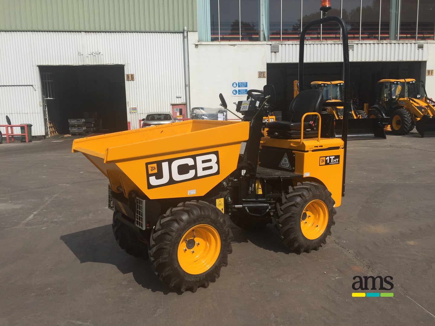 2015, JCB 1T Forward Tipping Dumper, Serial No. FRA2370 c/w 1T Skip ...