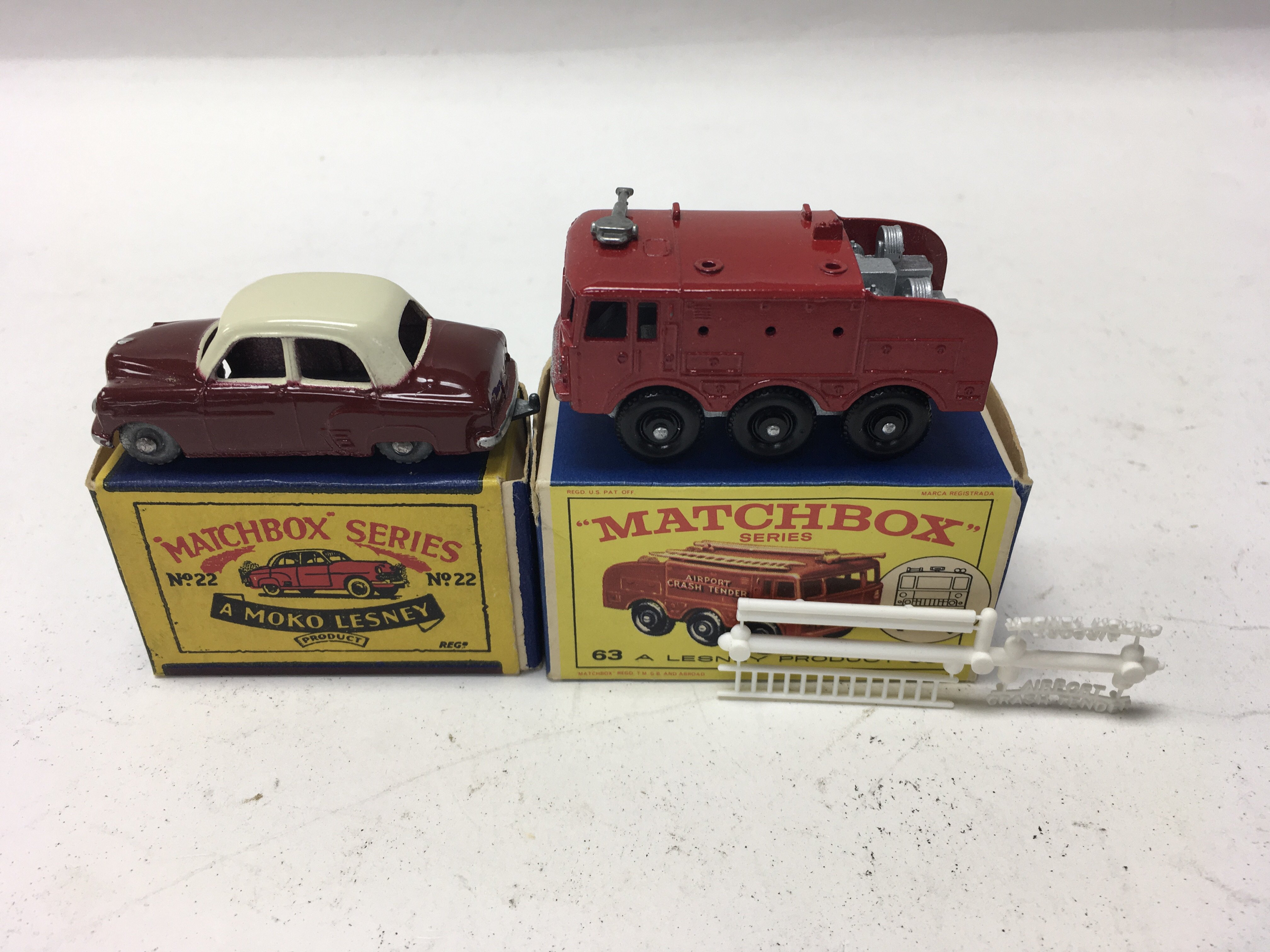 A collection of 8 boxed Matchbox 1:75 model vehicles including No. 22 ...