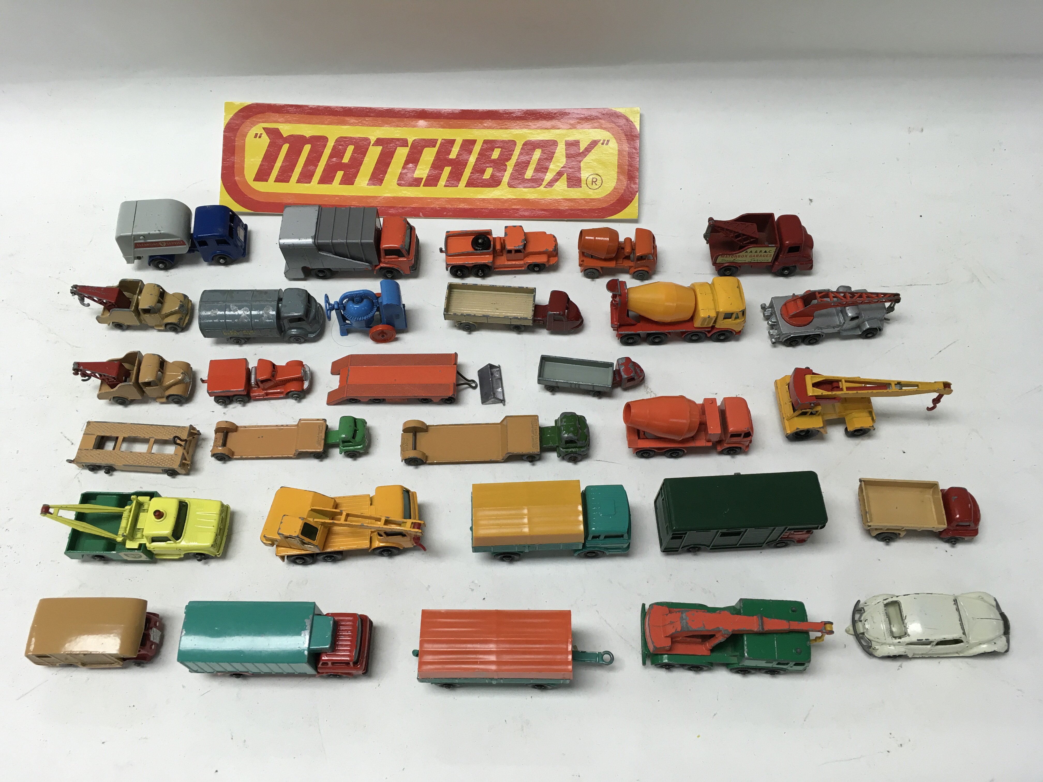 A collection of 235 unboxed Matchbox 1-75 series models from the early ...