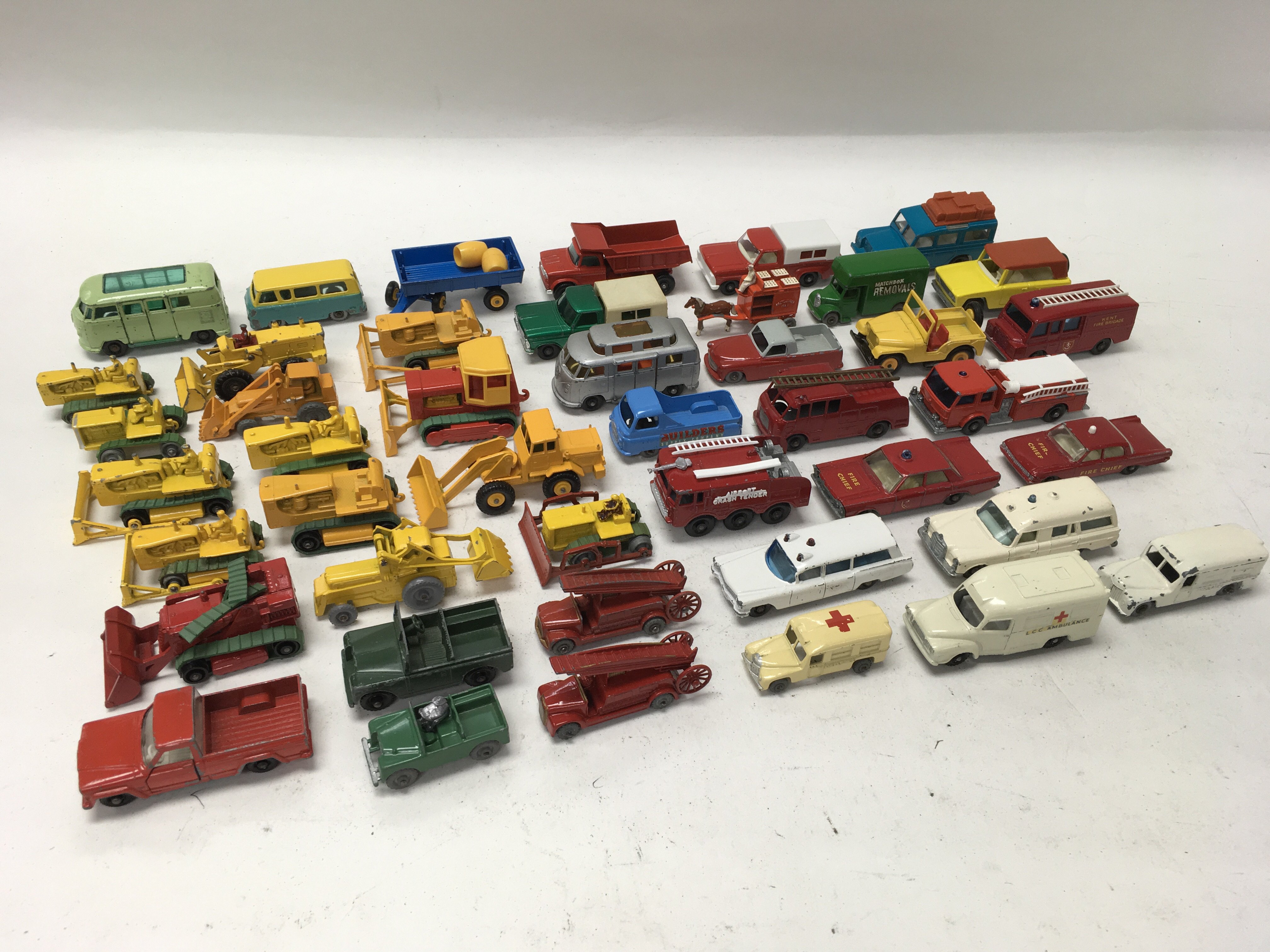 A collection of 235 unboxed Matchbox 1-75 series models from the early ...