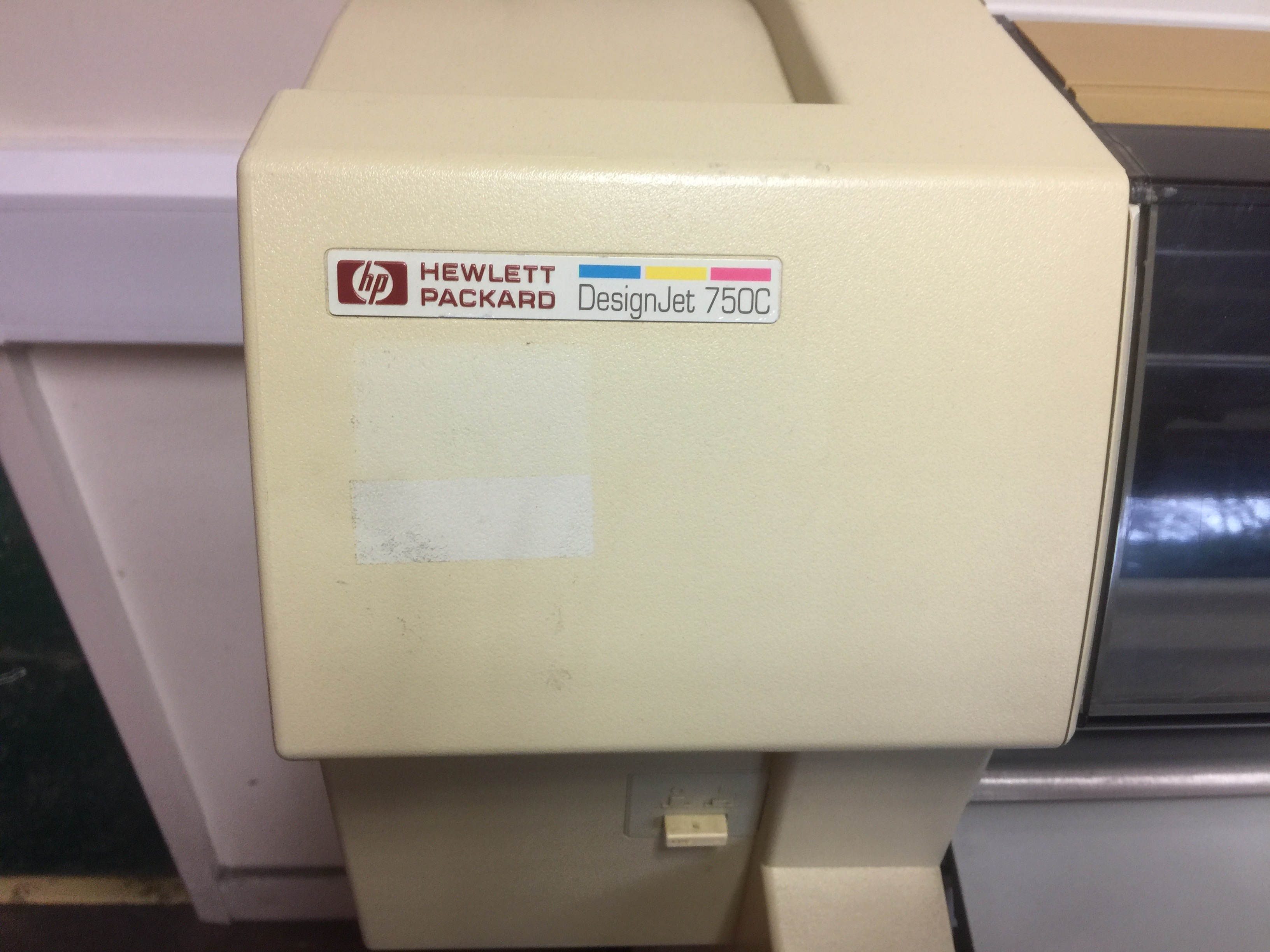 HP DesignJet 750C colour wide carriage printer