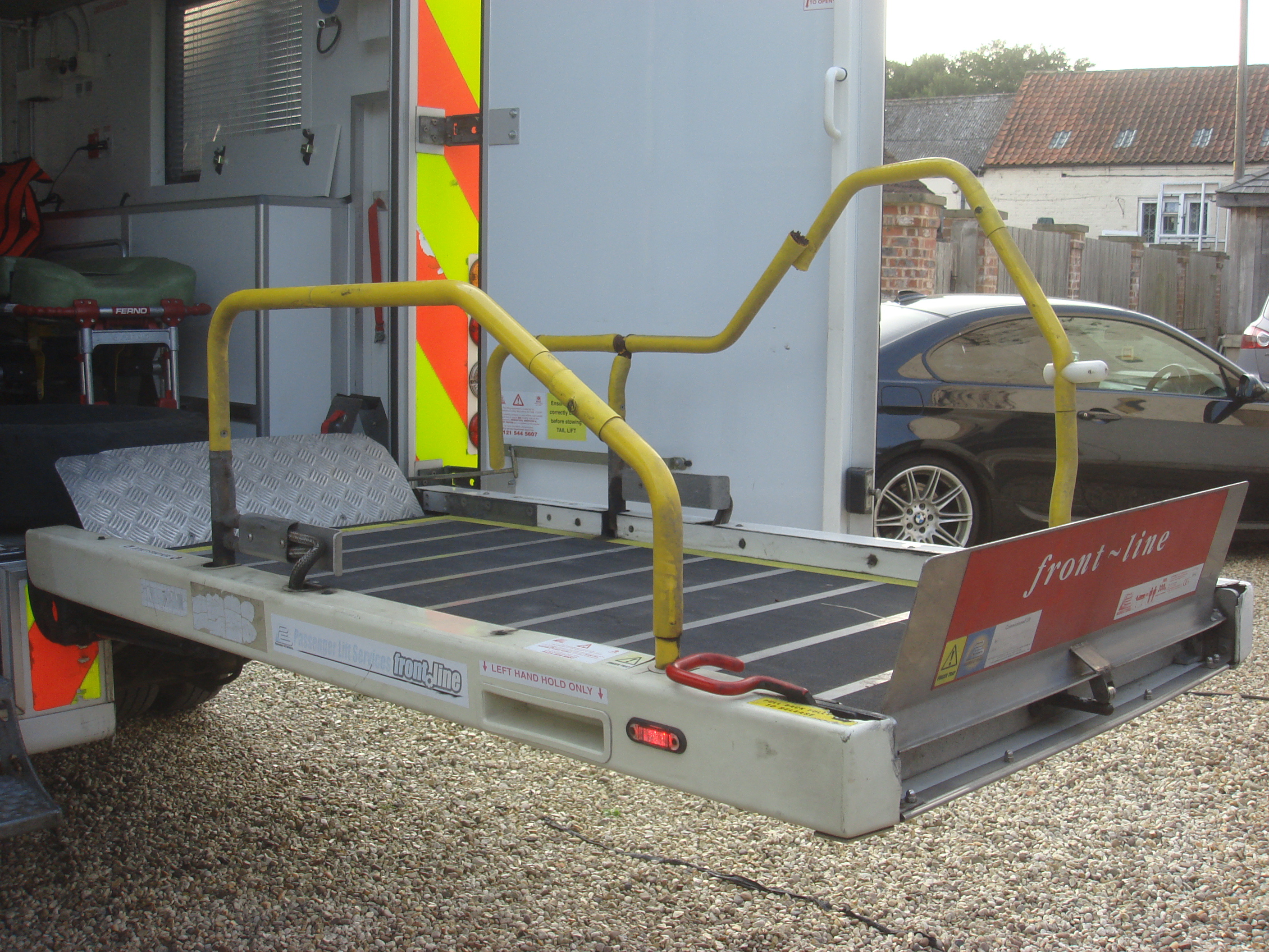 Ambulance stretcher Tail Lift (with all parts) Working when removed