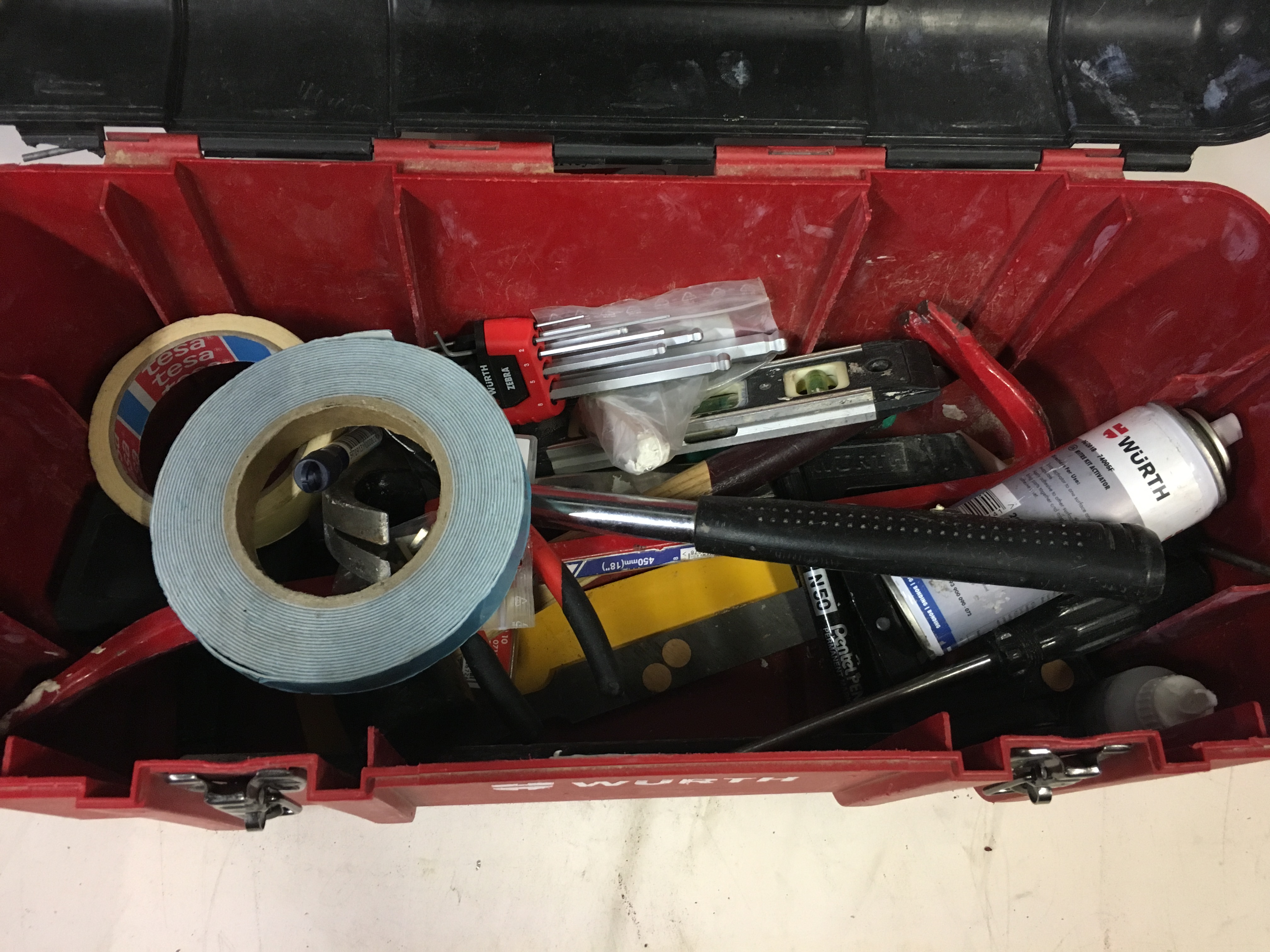 1 x Used Wurth Tool Box With Various Hand Tools See Pictures For ...