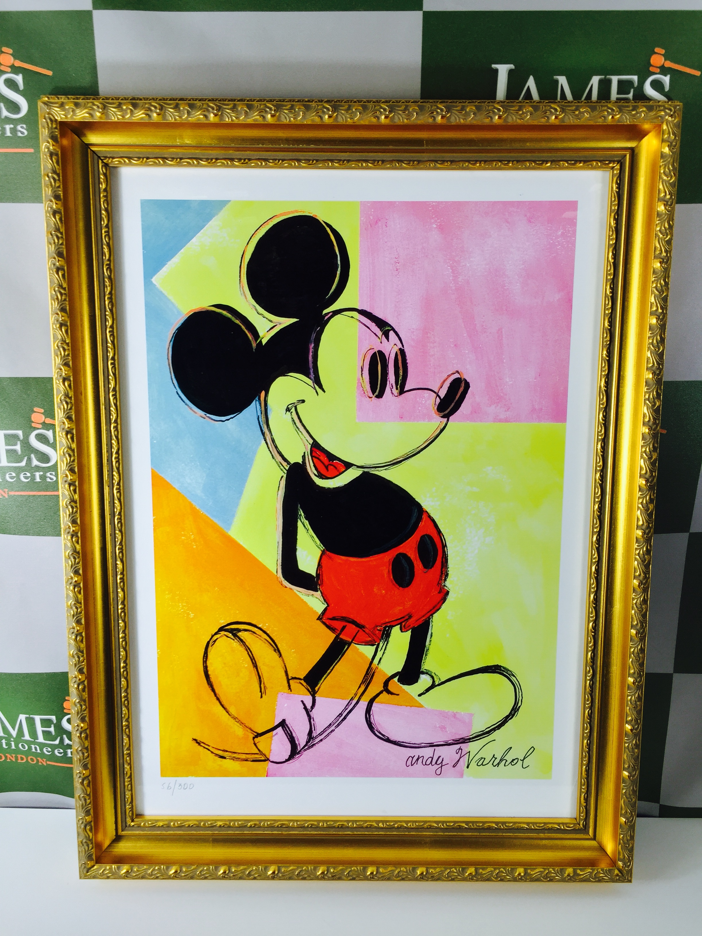 Andy Warhol lithographic print “Mickey Mouse” 1981 All the prints are ...