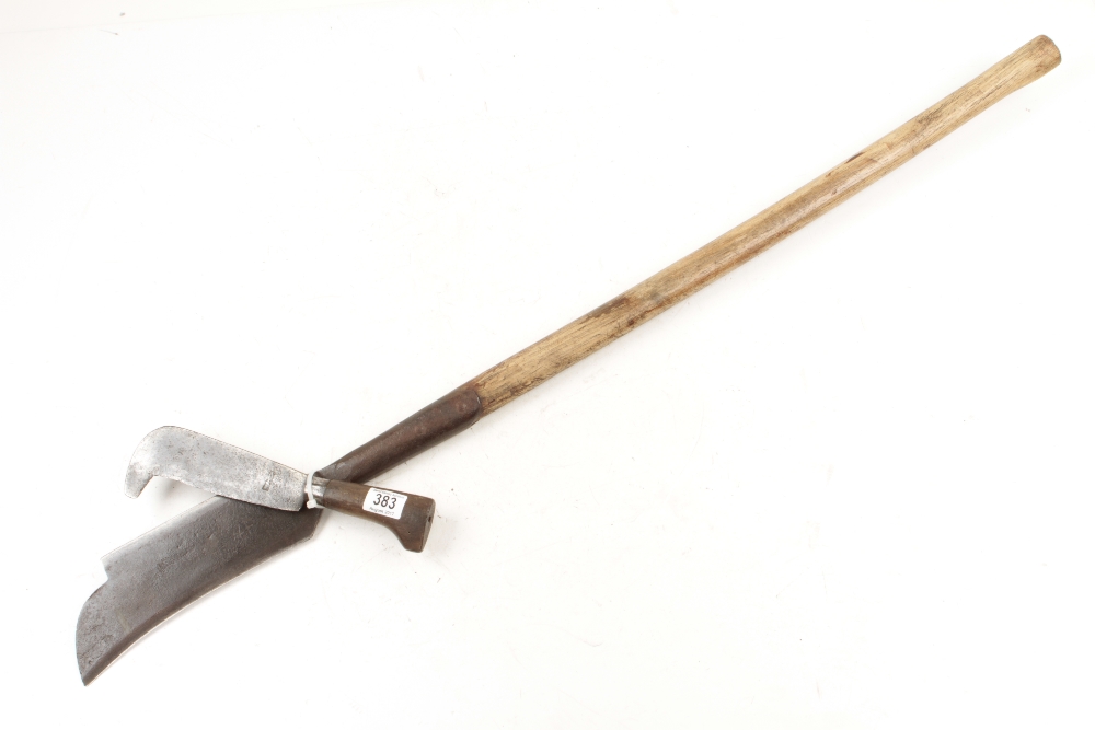 A long handled double edge billhook and a gents billhook by NASH G