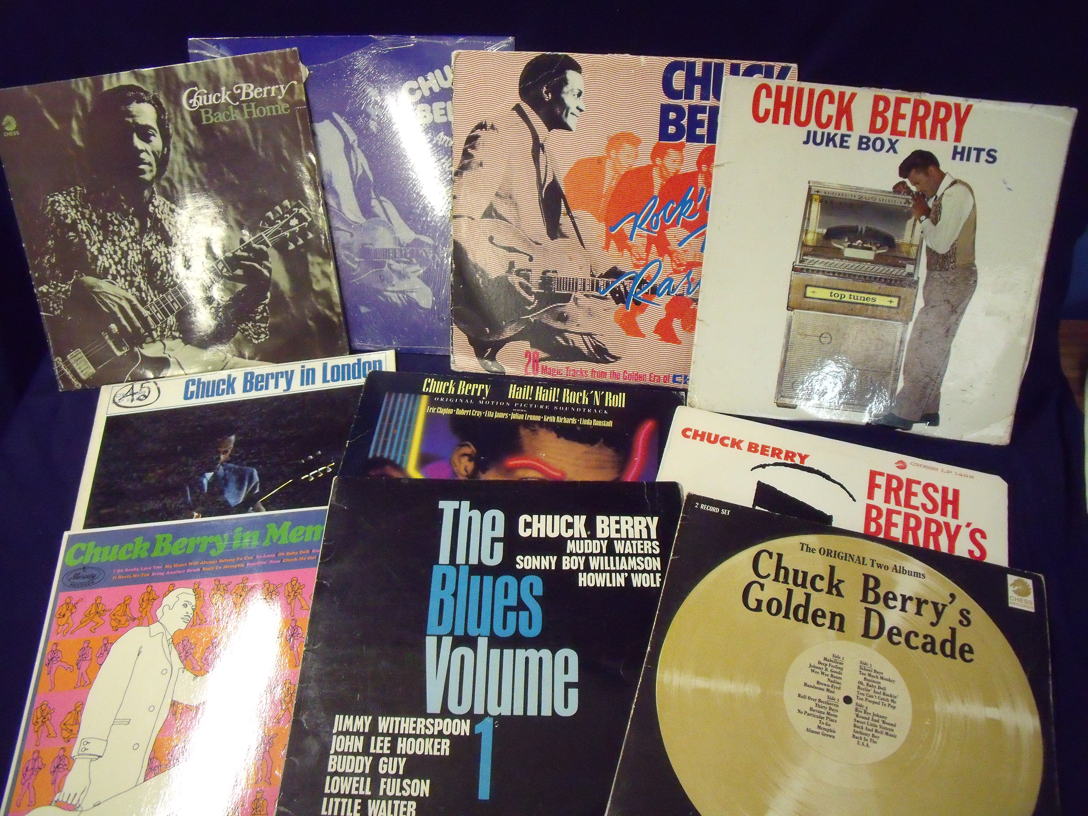 Collection of 36 Chuck Berry LP records including Chuck Berry The Chess ...