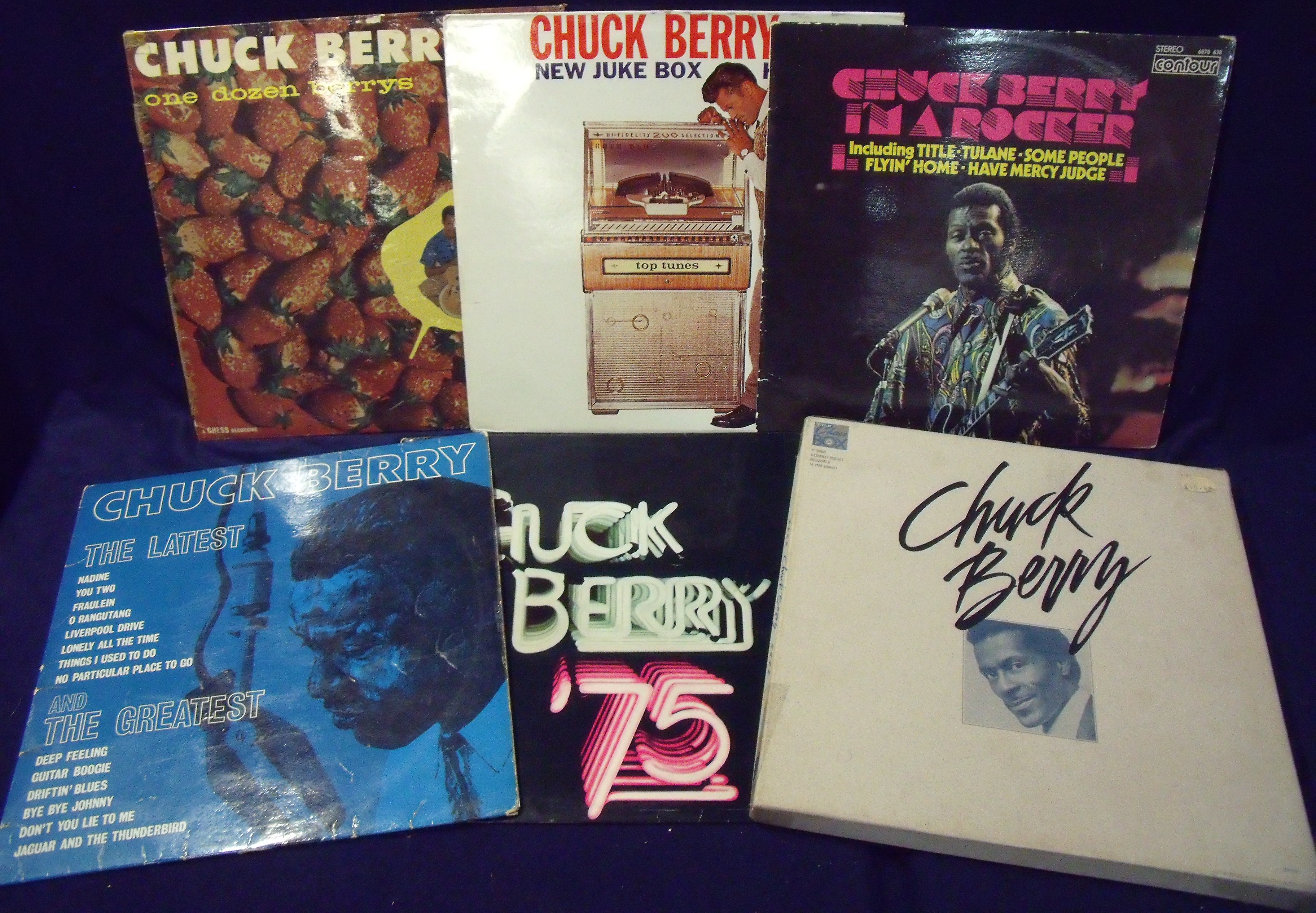 Collection of 36 Chuck Berry LP records including Chuck Berry The Chess ...
