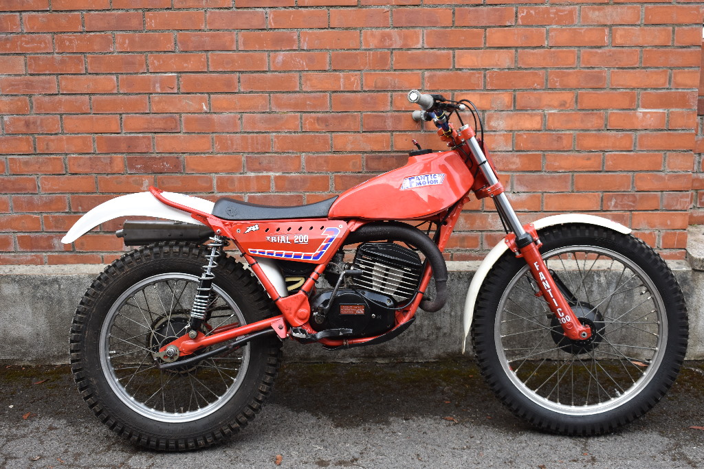 A 1978 Fantic 200 twin shock trials, red. We are advised by the vendor ...