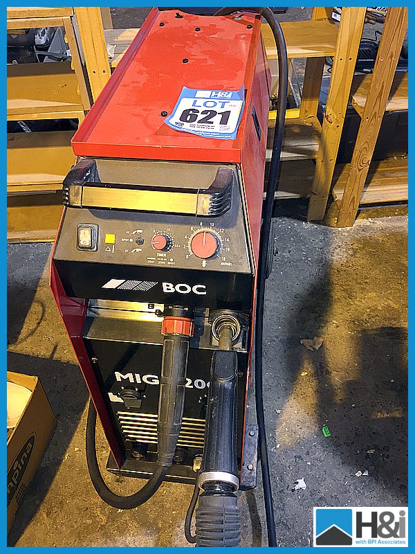 BOC MIG 320C mig welder on wheels 3 phase. Unused Appraisal: Viewing ...