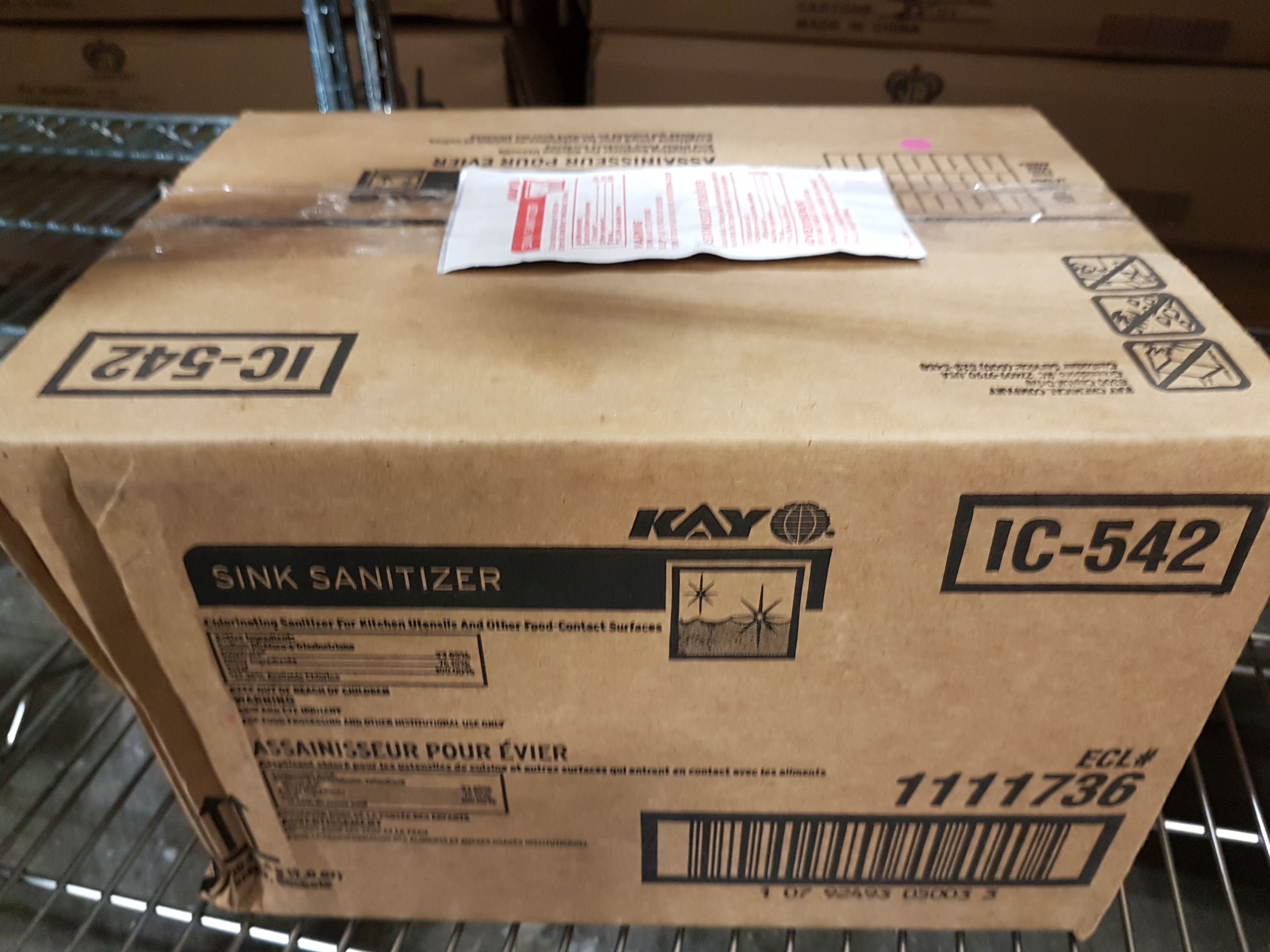 Kay Sink Sanitizer - 1 case, Location: CS9