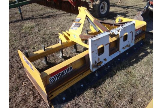 Lot 1793: Frontier BB3296 Box Blade 3pt or Skid Steer Attachment