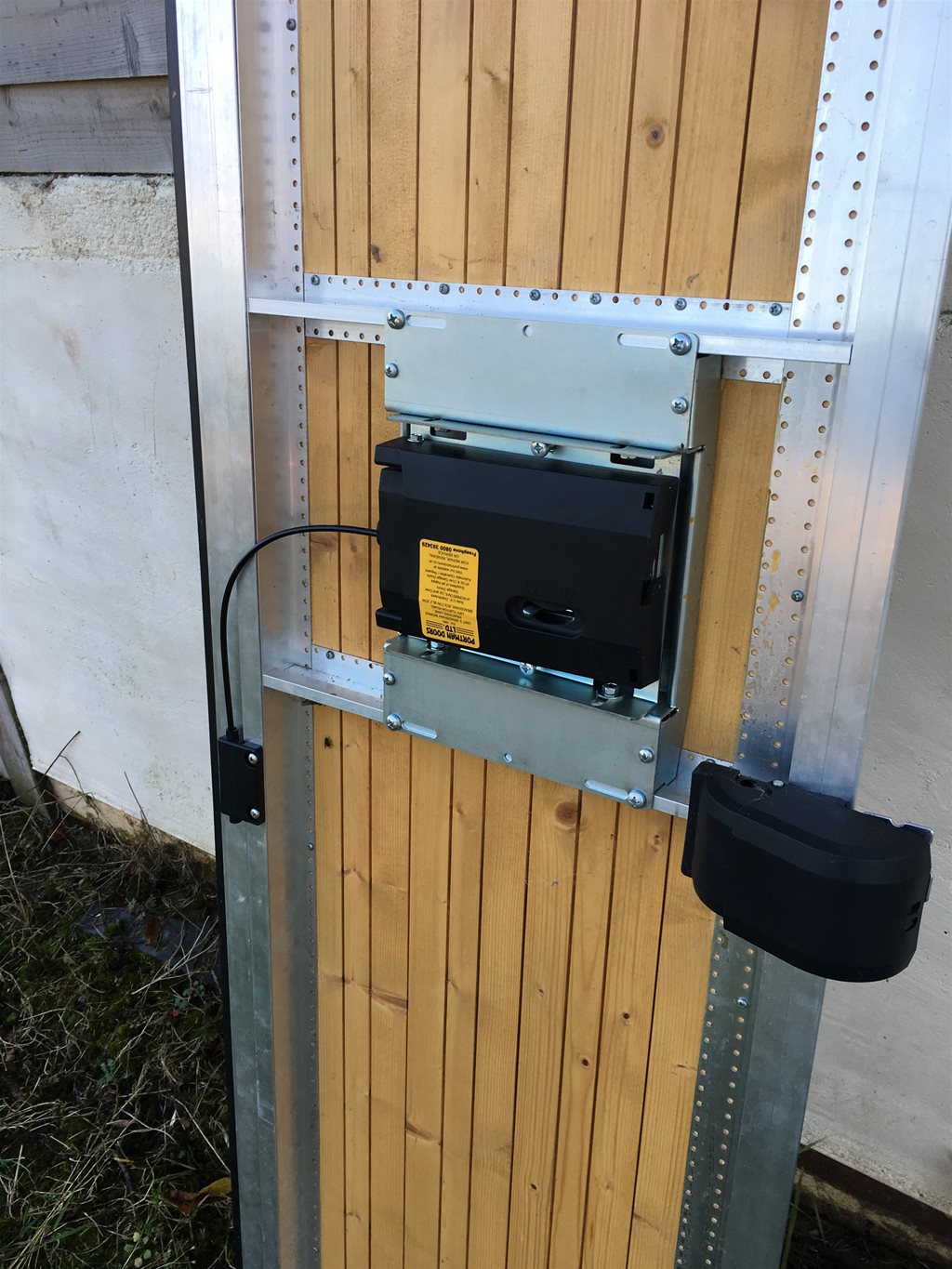 Motorised Garage Doors - Clam Shell Style Comes with two motor units ...