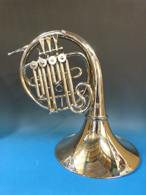 A Venus French horn with four rotary valves