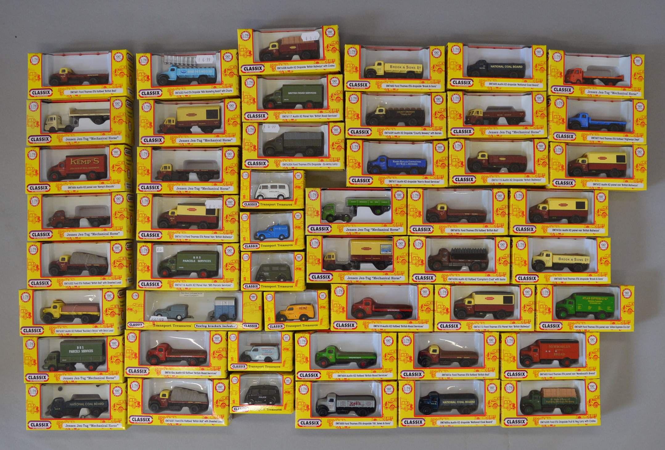 Forty eight boxed Pocketbond 'Classix' diecast model vehicles in 'OO ...