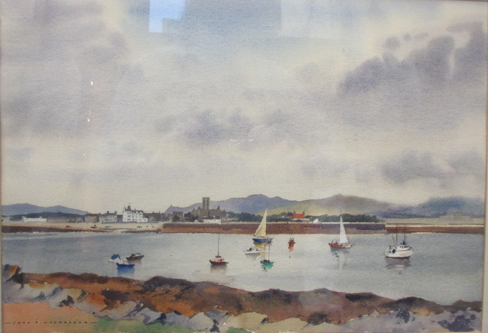 John H. Nicholson, Isle of Man scene and another, watercolours (2) in ...
