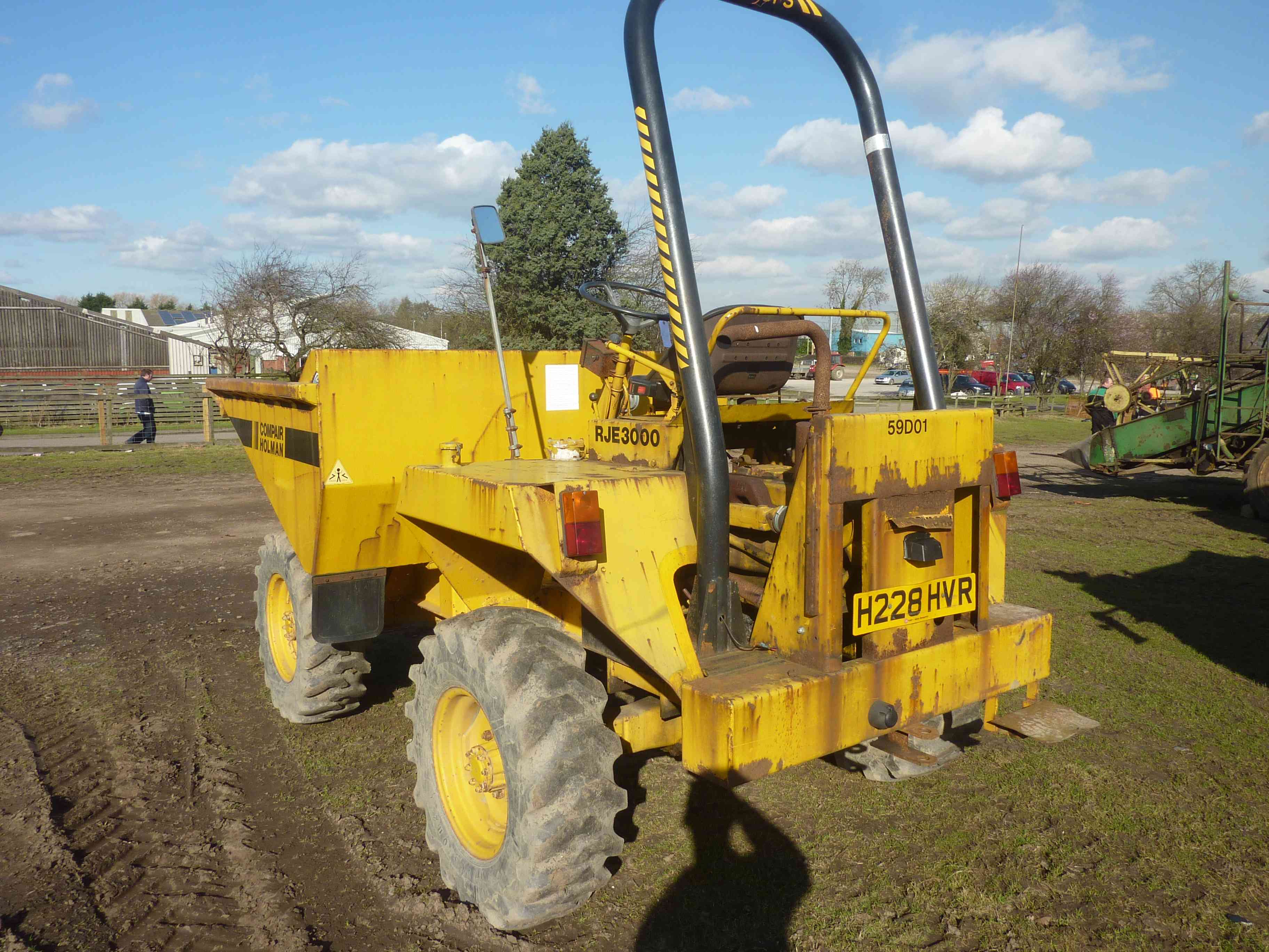 5291 Compair Holman 3T 4x4 dumper, Lister 3 cylinder engine