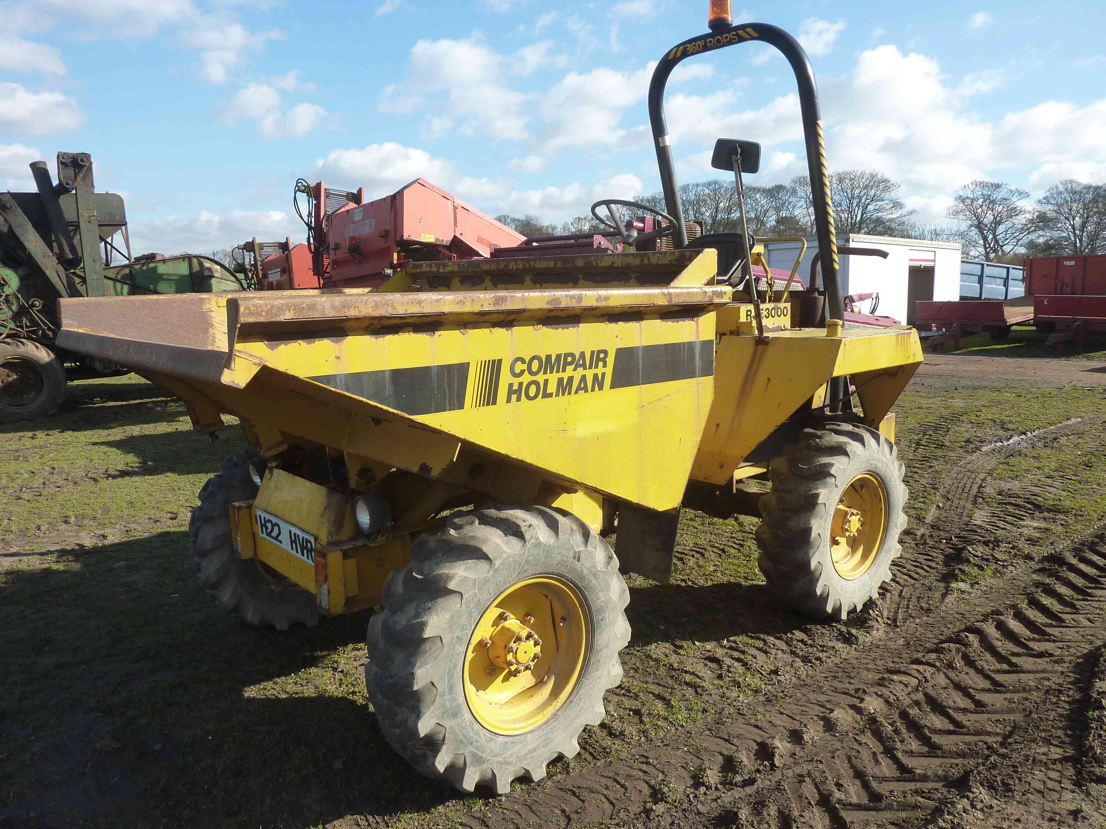 5291 Compair Holman 3T 4x4 dumper, Lister 3 cylinder engine