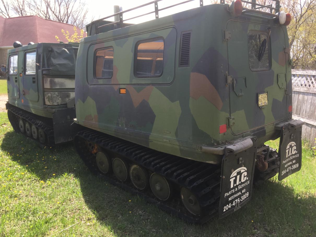 1985 Hagglunds BV-206 snow vehicle Serial #262215 BV-206 Military track ...