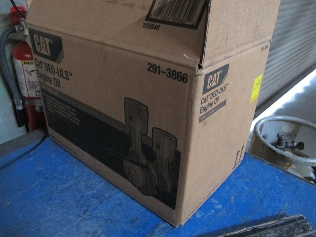 Engine oil. Cat DEO-ULS. SAE 15W-40. One gallon bottles. Two and a half ...
