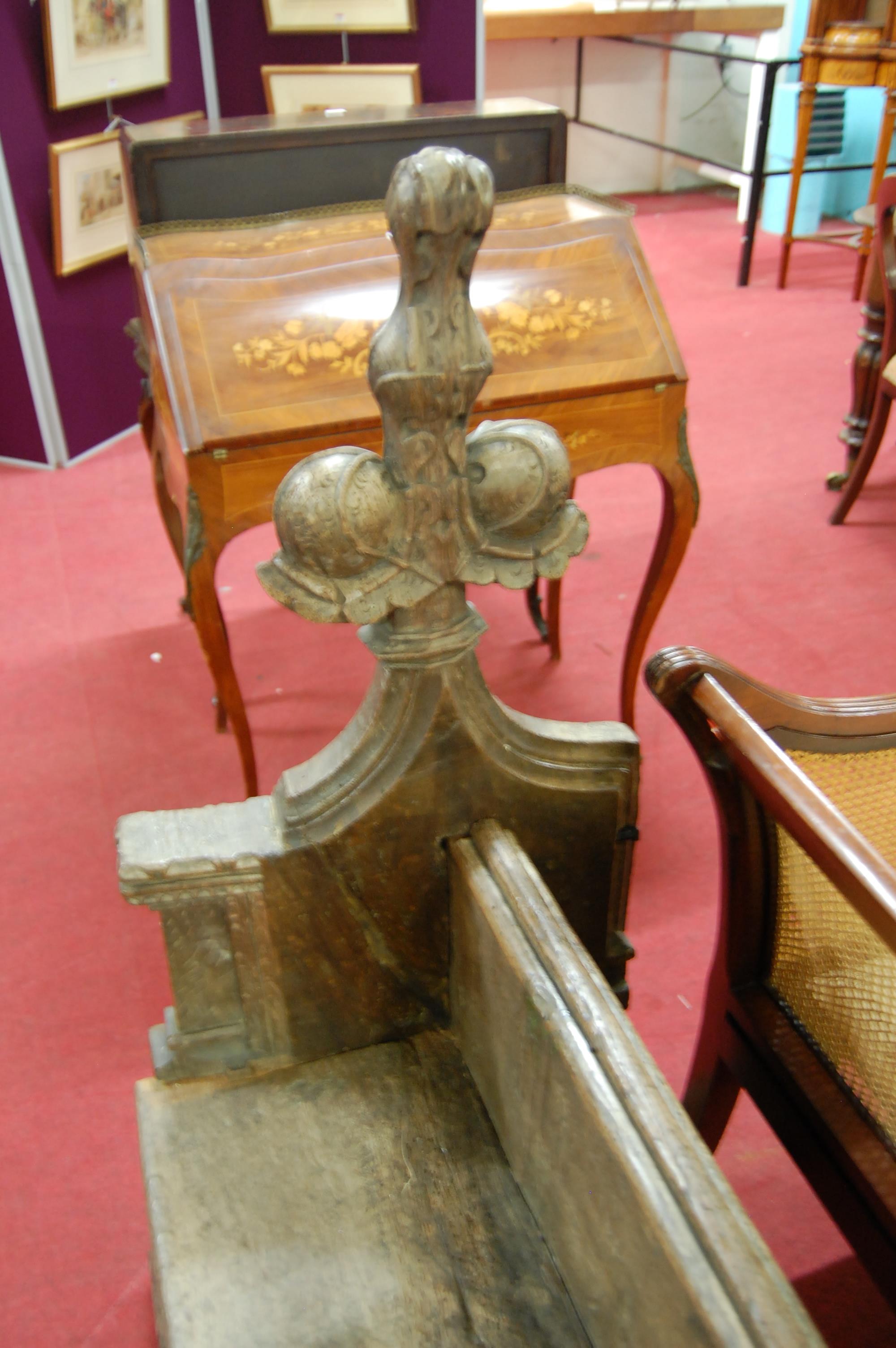 A medieval oak bench, circa 15th century, as de-accessioned from ...