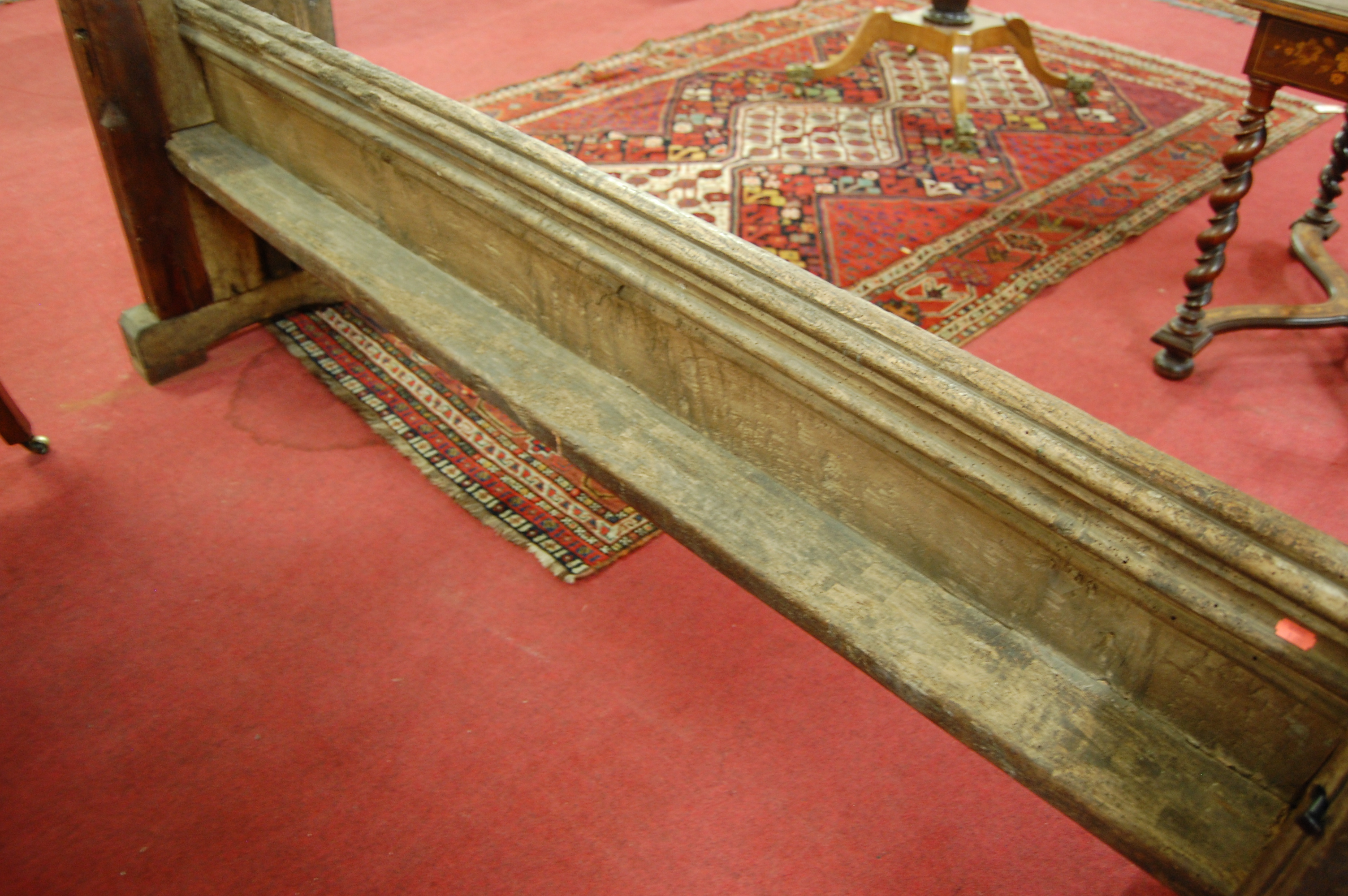 A medieval oak bench, circa 15th century, as de-accessioned from ...