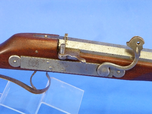 A replica 17th century English Civil War matchlock musket, (Arquebus ...