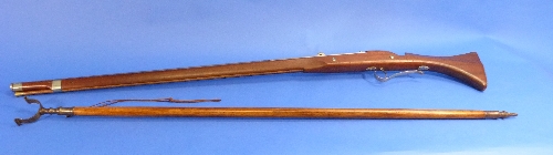 A replica 17th century English Civil War matchlock musket, (Arquebus ...