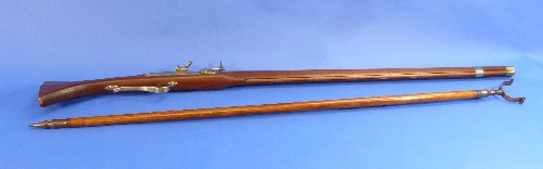 A replica 17th century English Civil War matchlock musket, (Arquebus ...