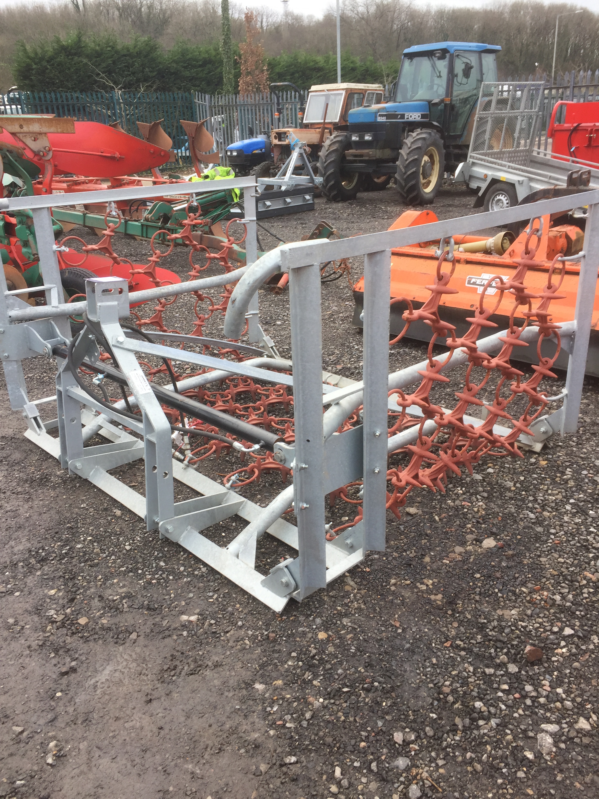 Jarmet 4MHYD chain harrow with shackle connection, reversible mat and ...